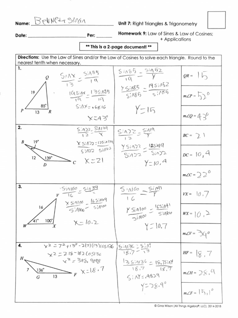 #13 Solving Triangles and Applications | PDF