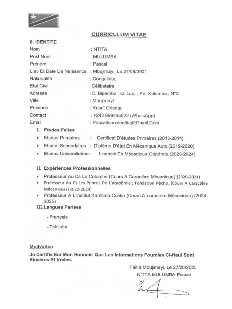 CV Pascal | PDF