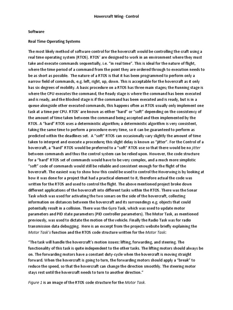 Rtos And Pid Controller Pdf Real Time Computing Systems Theory