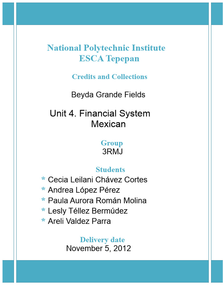 Overview of the Mexican Financial System | PDF | Securities (Finance ...