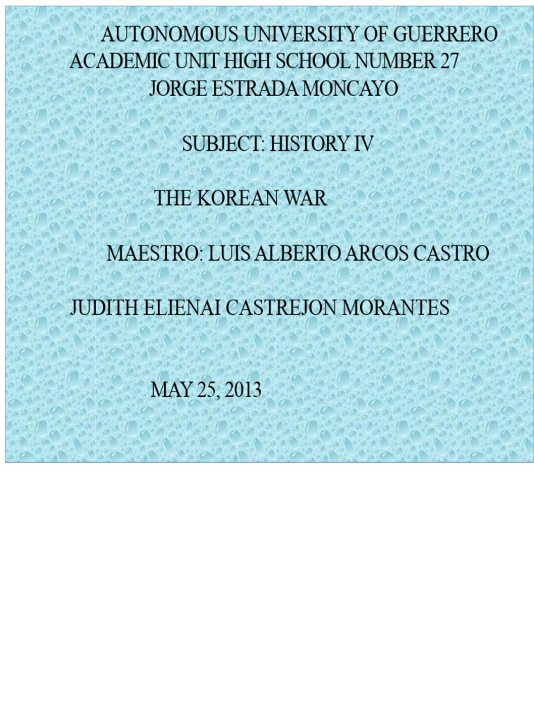 slides of the Korean War.pptx | PDF | Korean War | Korea