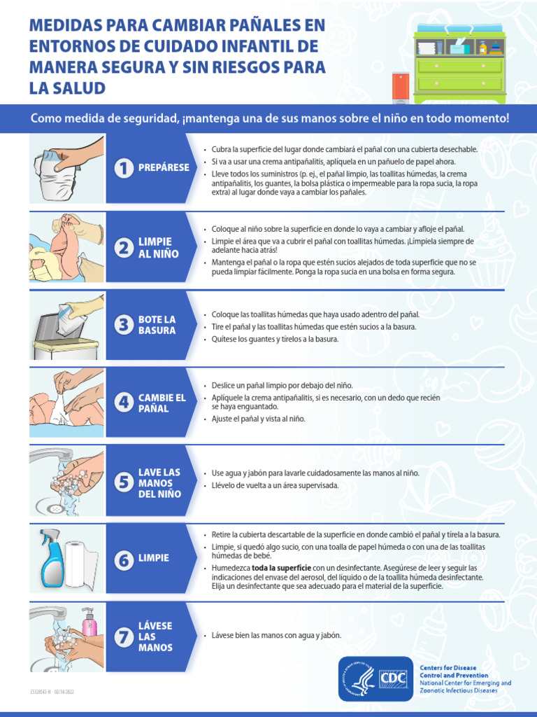 Cambio Seguro de Pañales en Niños | PDF | Pañal