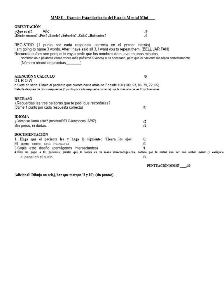 MMSE | PDF