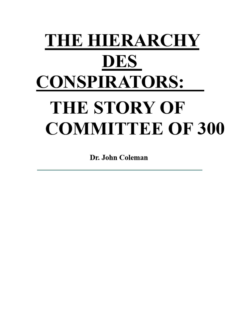 Dr. Coleman - The Story of The Committee of 300 | PDF | Zulfikar Ali Bhutto | Henry Kissinger