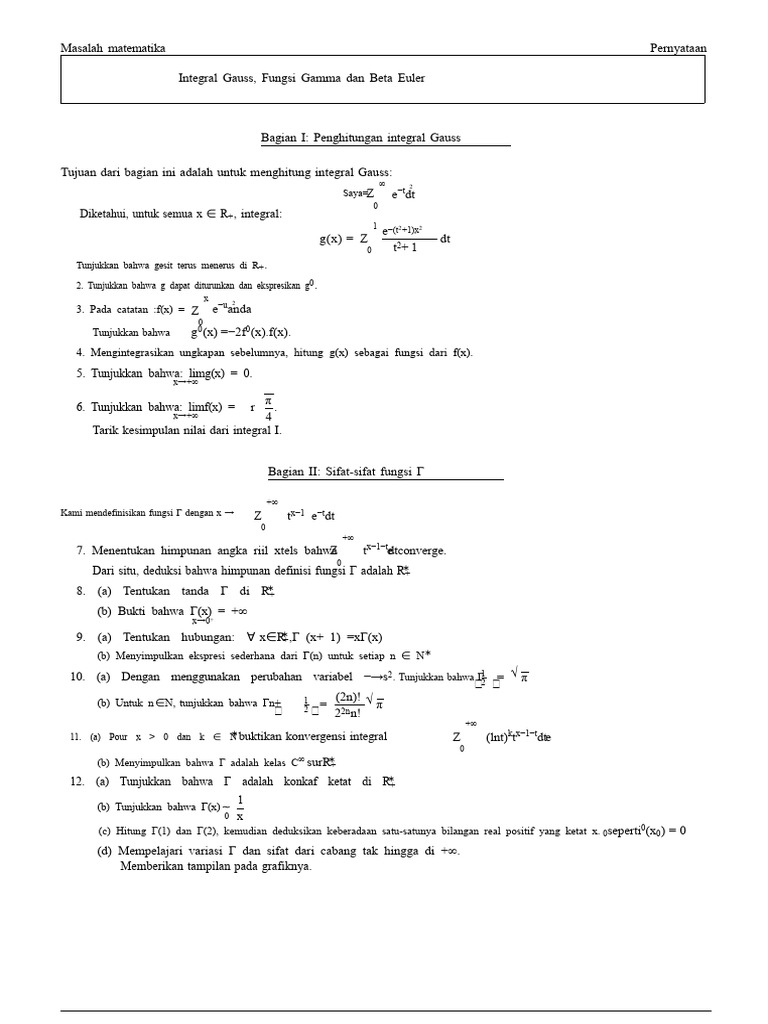 Integral Gauss | PDF