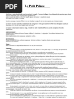 Résumé des chapitres du Petit Prince | PDF | Le Petit Prince