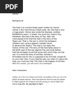 Summary of Black Ships Before Troy | PDF | Hector | Achilles