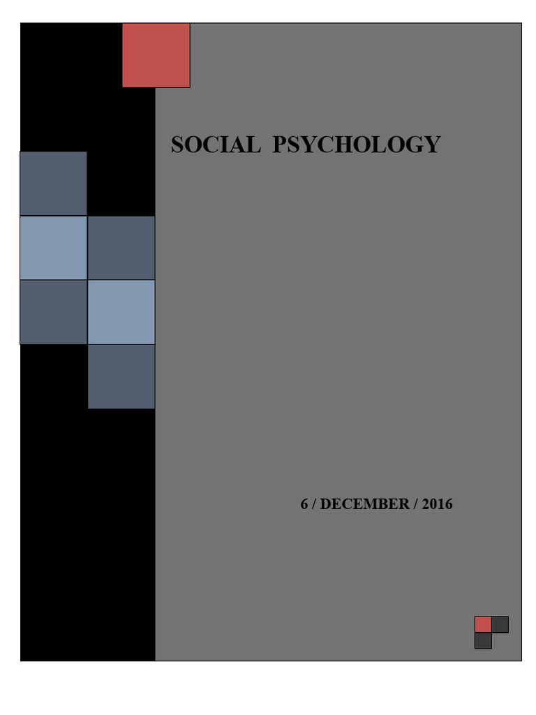 Introduction and Conclusion of Social Psychology | PDF