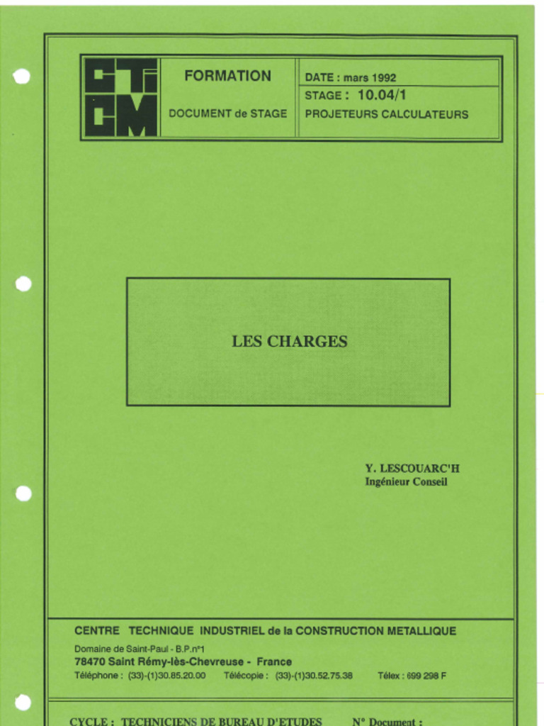 Cticm - Les Charges | PDF