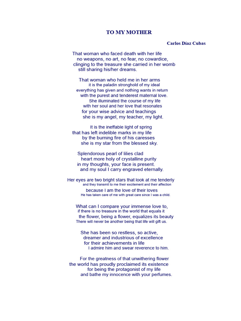 To My Mother. | PDF