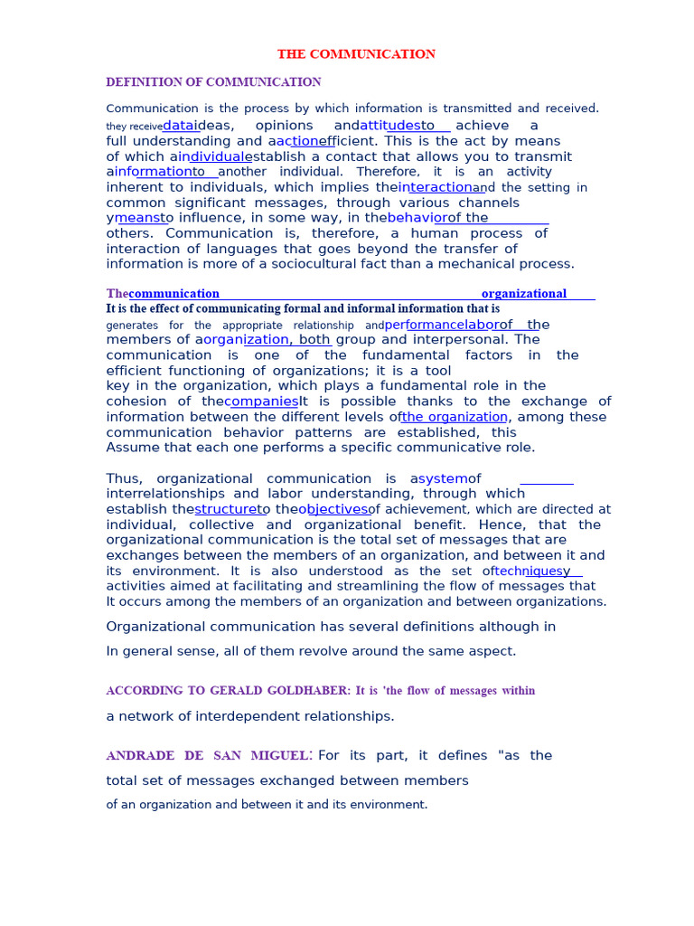 Factors That Affect Communication | PDF | Communication | Motivational