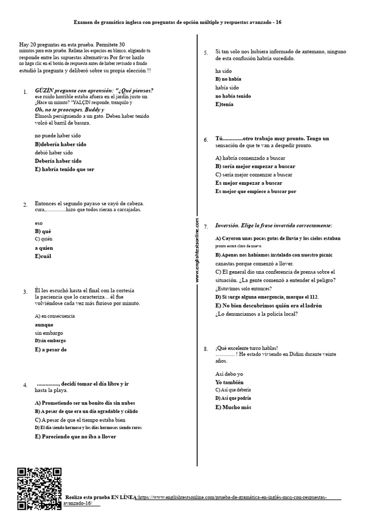643_prueba_de_múltiple_opción_de_gramática_inglés_con_respuestas ...