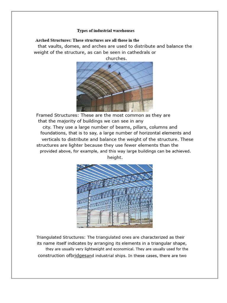 Types of Industrial Warehouses | PDF