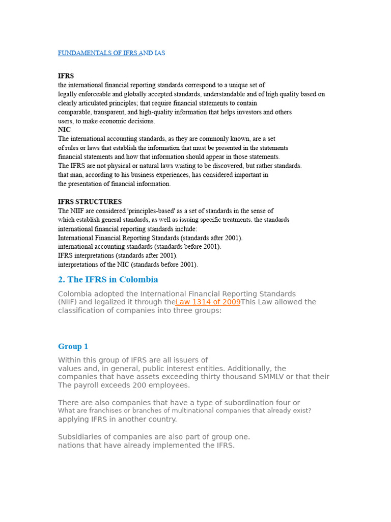 Fundamentals of Ifrs and Ias | PDF | International Financial Reporting ...