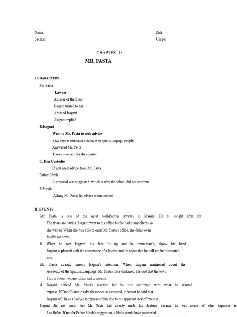 The El Filibusterismo Chapter 15 | PDF