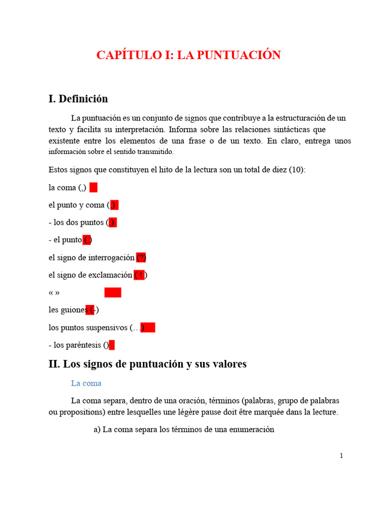 Curso Sobre La Puntuación 21-22 | PDF | Coma | Puntuación