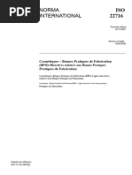 Iso 22716 2007 | PDF | Organisation internationale de normalisation