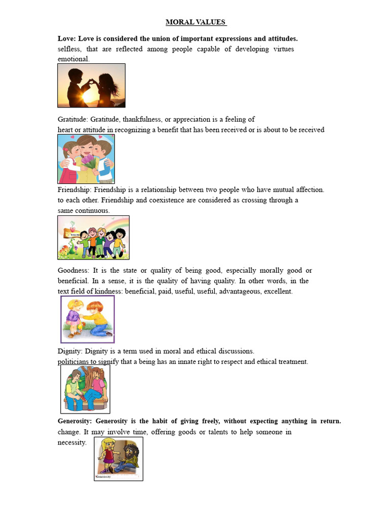 Understanding Values and Antivalues | PDF | Love | Gratitude