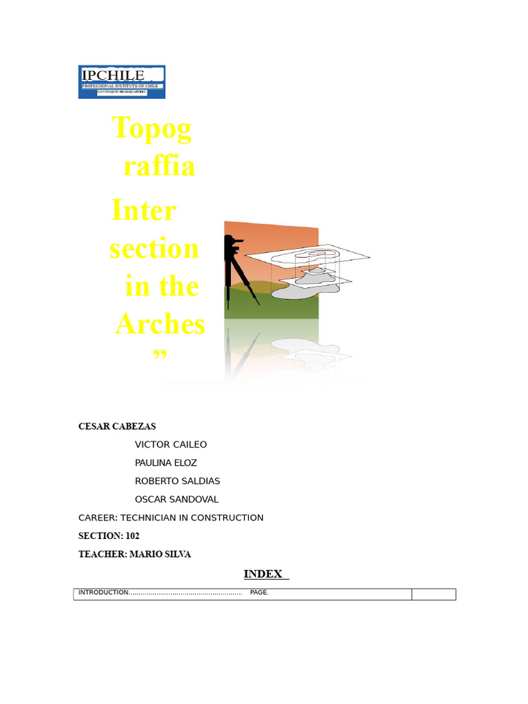 Topographic Survey Techniques Report | PDF | Topography | Surveying