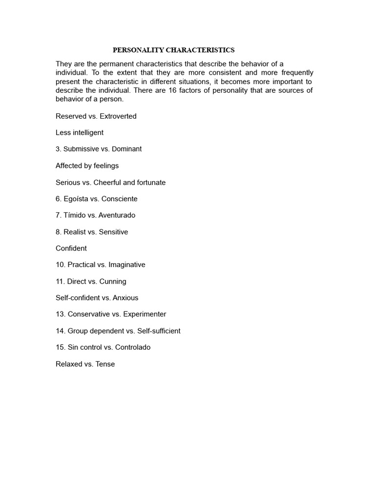 Understanding Personality Traits and Types | PDF | Extraversion And ...