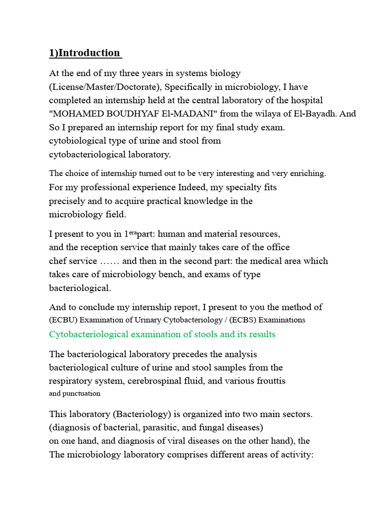 Internship Report (Introduction/Objective of The Internship) | PDF ...