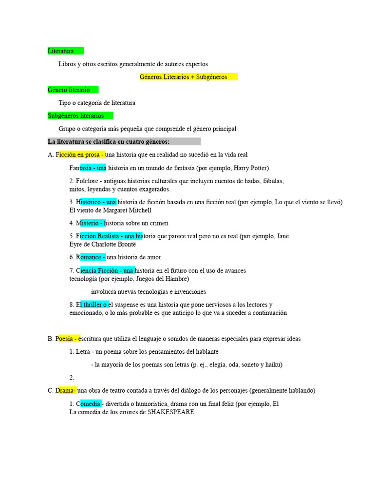 Notas de lectura | PDF | Prosa | Fantasía