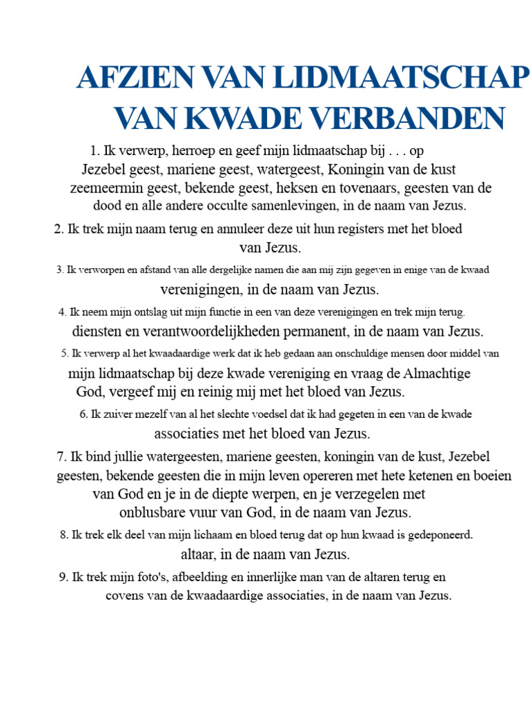 Afstand Van Kwade Associaties | PDF