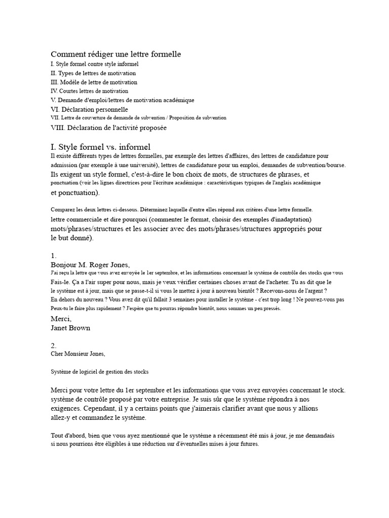 Rédiger une lettre formelle efficace | PDF | Doctorat | Université