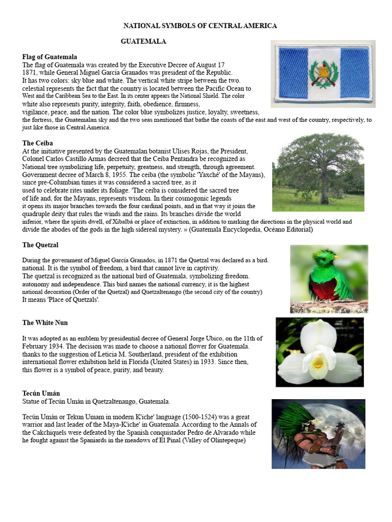 National Symbols of Guatemala | PDF | Guatemala