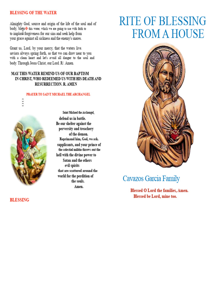 Water Blessing Ceremony for Homes | PDF | Jesus | Religious Belief And ...