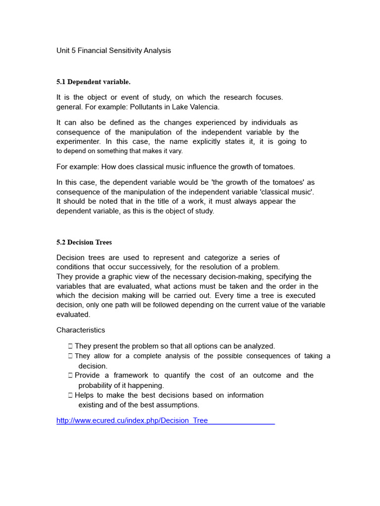 Financial Sensitivity Analysis | PDF | Risk | Decision Making