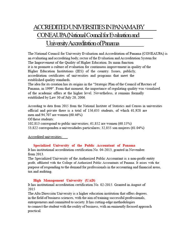 Columbus University Accreditation Details | PDF | University | Academic ...