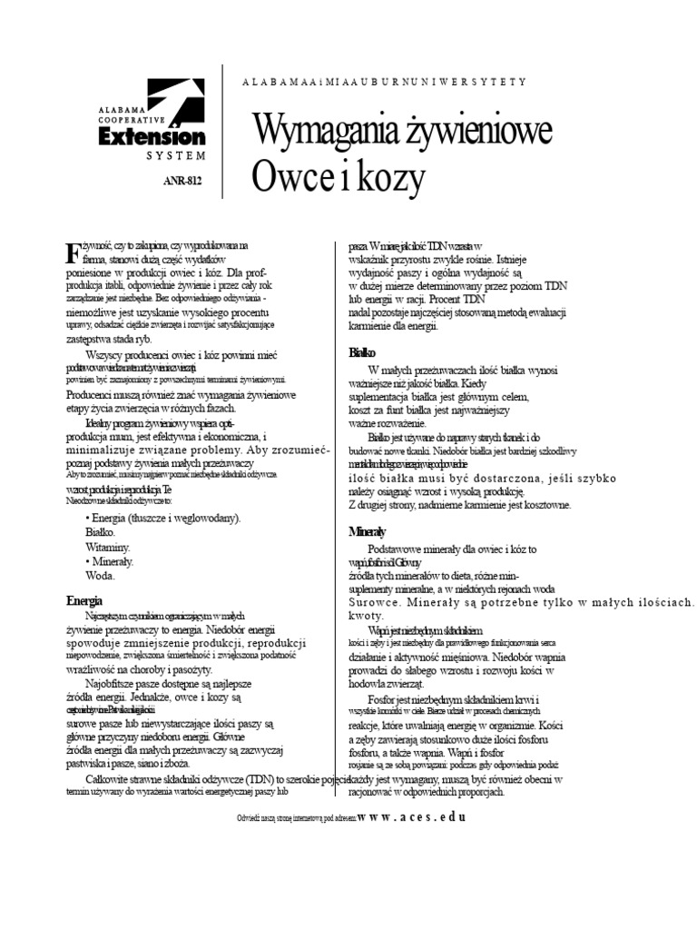 NRC Owce I Kozy PDF | PDF