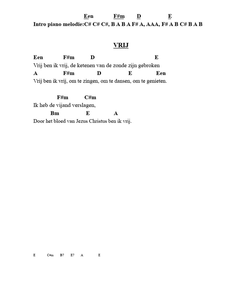 Vrij Ik Ben Vrij (Juan Carlos) | PDF