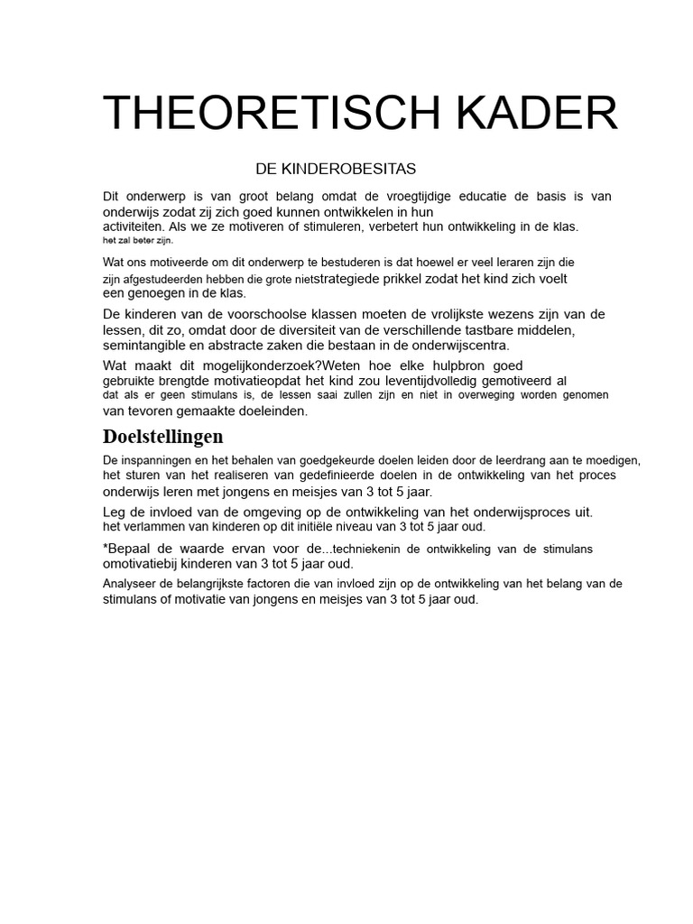 Theoretisch Kader | PDF
