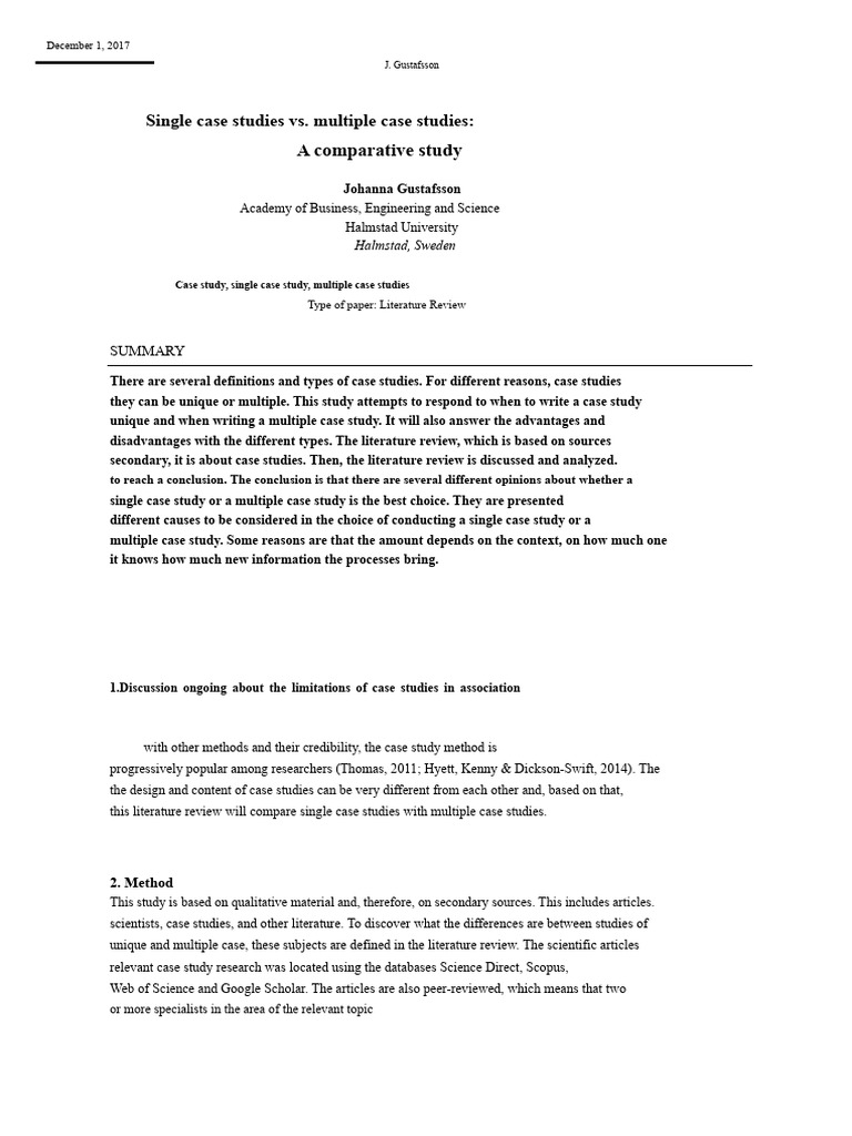 Comparative Analysis of Case Studies | PDF | Theory | System