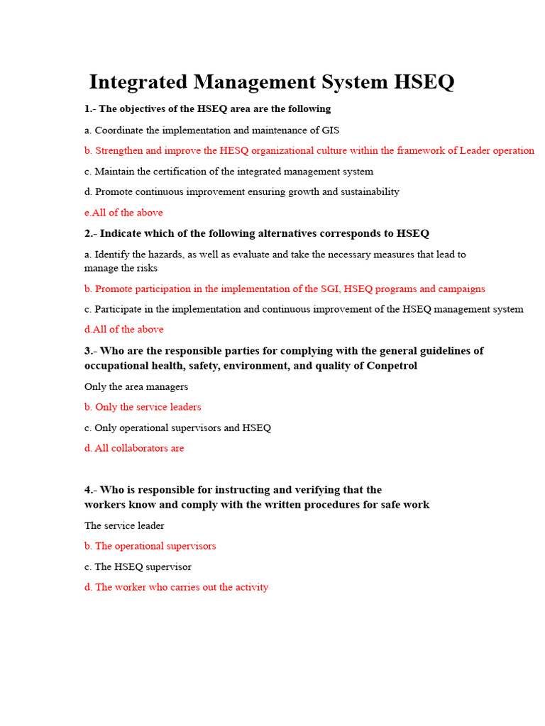 Induction Integrated Management System HSEQ | PDF | Occupational Safety And Health | Safety