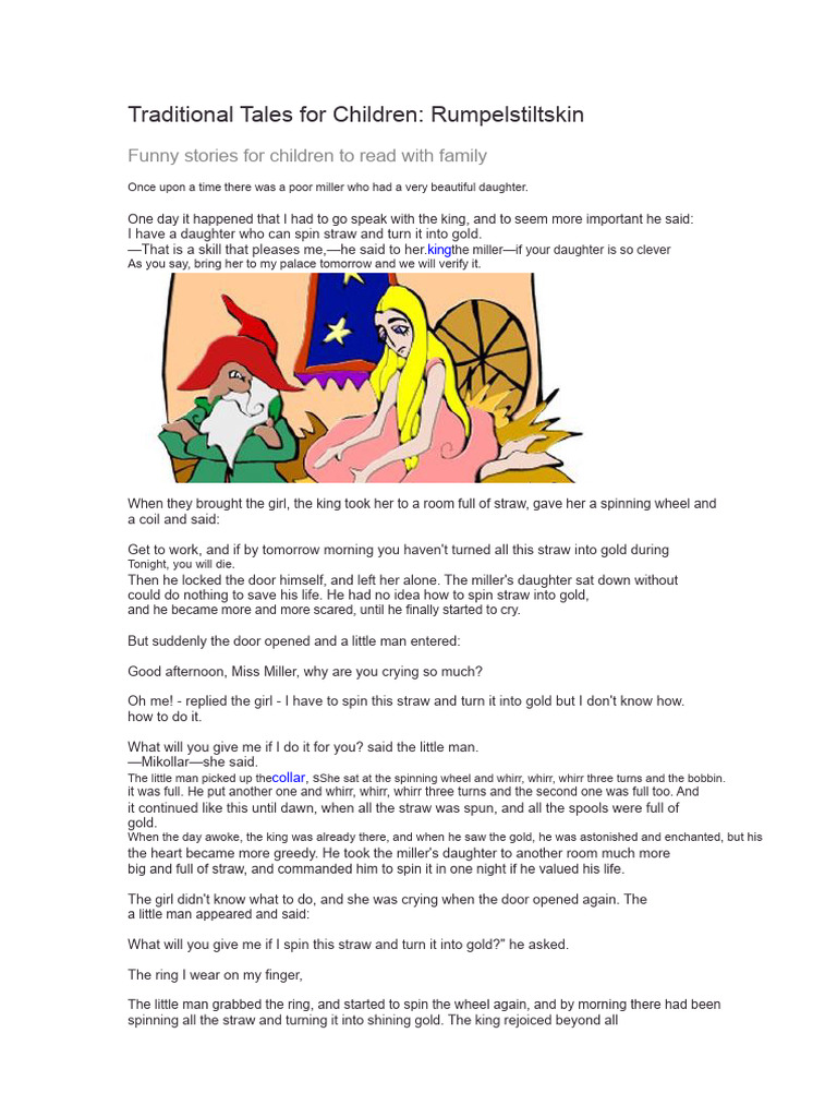 Traditional Stories for Children | PDF