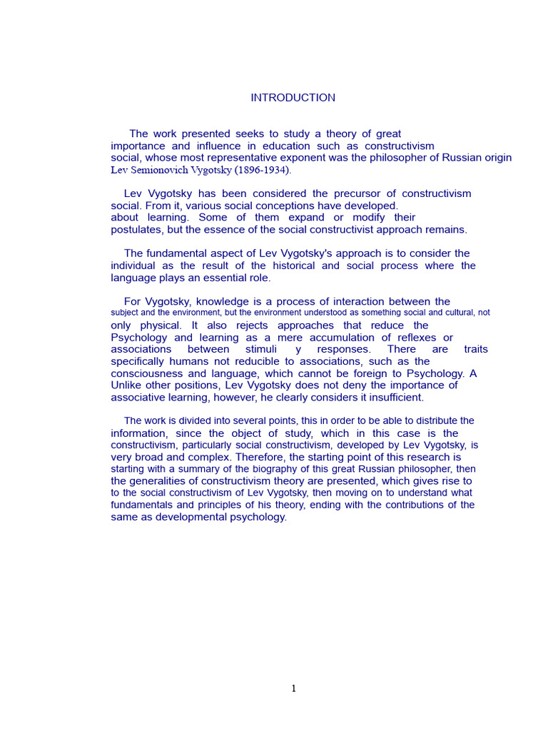 Vygotsky's Social Constructivism Explained | PDF | Constructivism ...