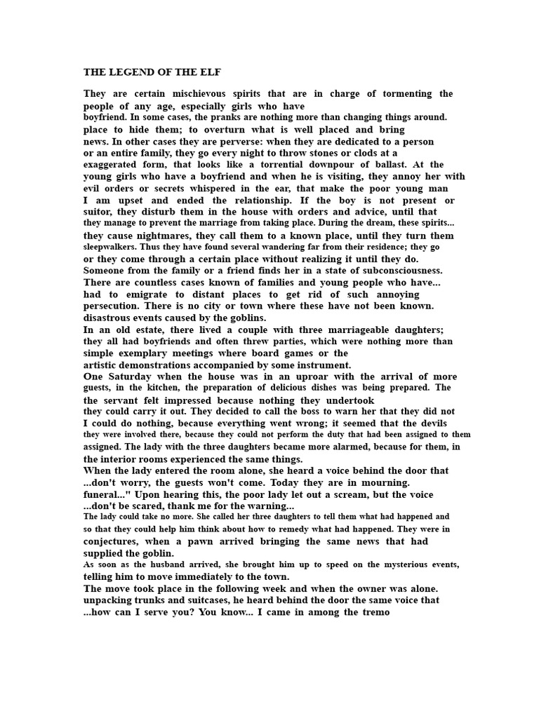 The Legend of the Goblin | PDF
