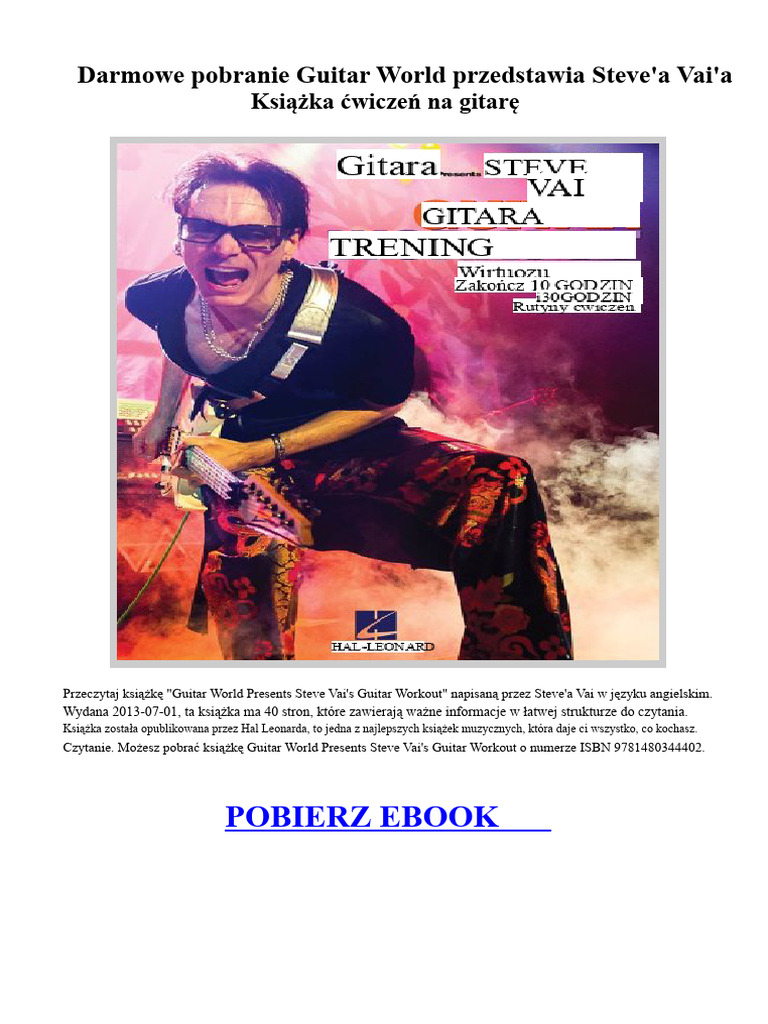 Guitar World Prezentuje Steve'a Workout | PDF