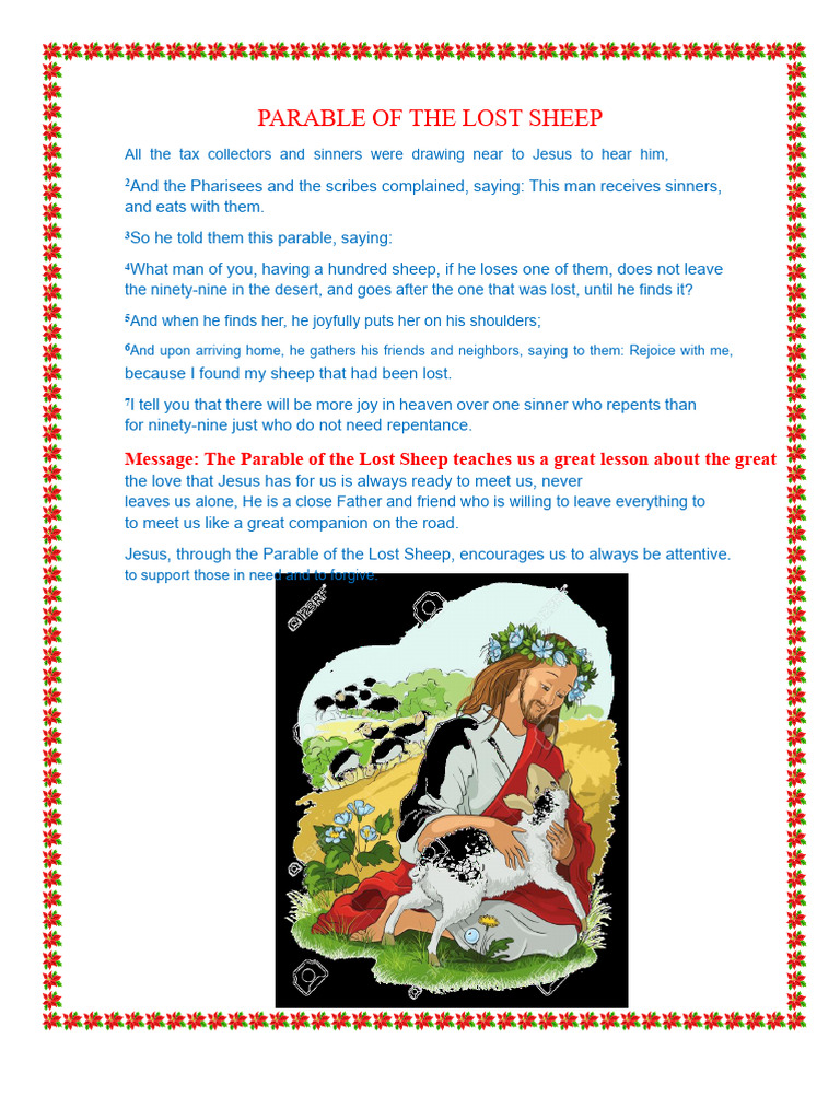 The Parable of the Lost Sheep Explained | PDF