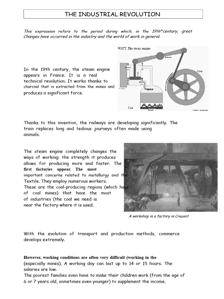 Impact of the 19th Century Industrial Revolution | PDF