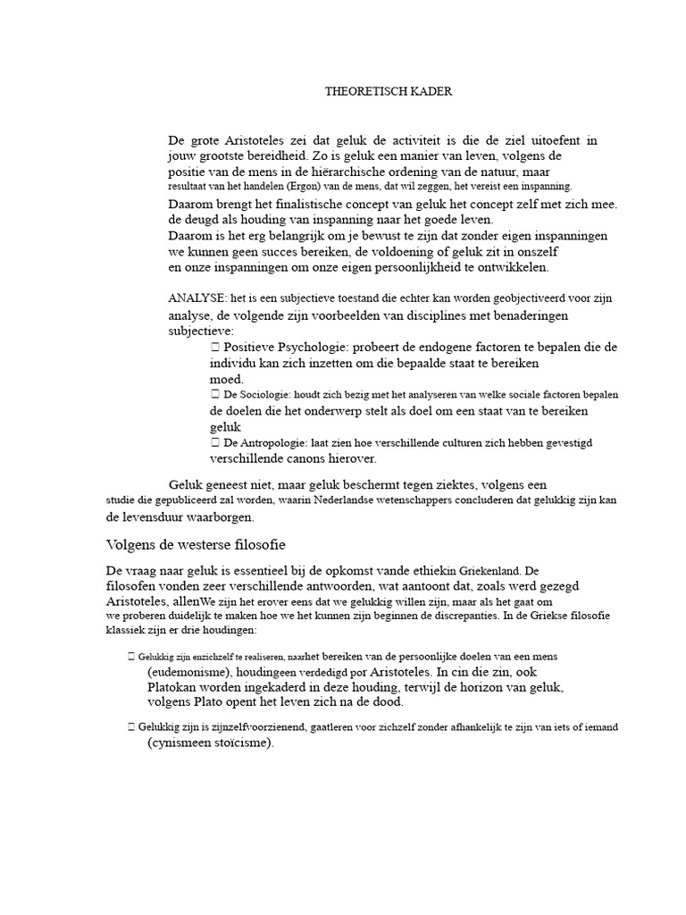 Theoretisch Kader | PDF