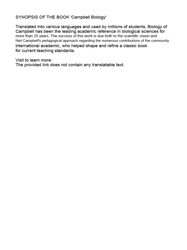 Campbell Biology | PDF