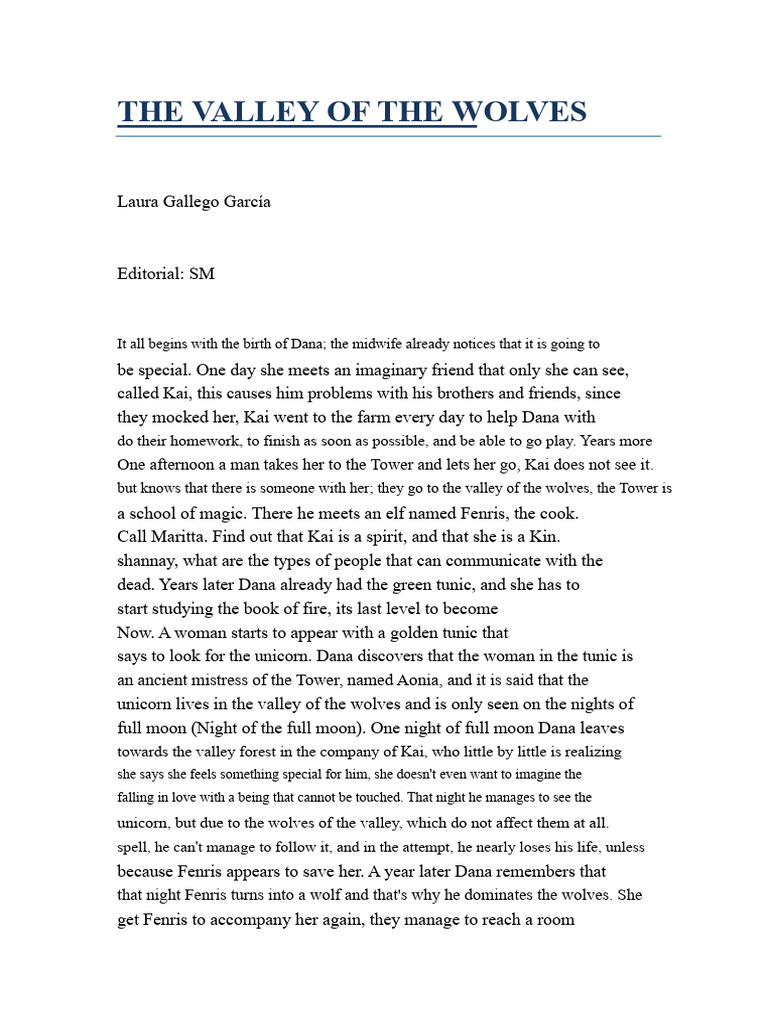 The Valley of The Wolves | PDF
