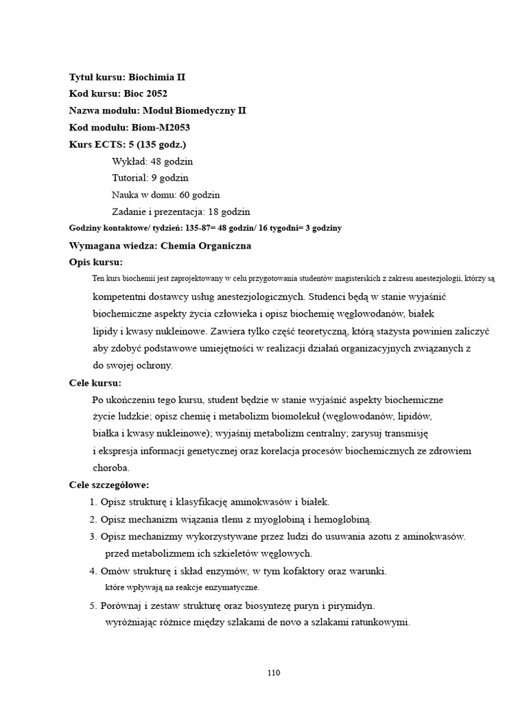 Biochemia II | PDF