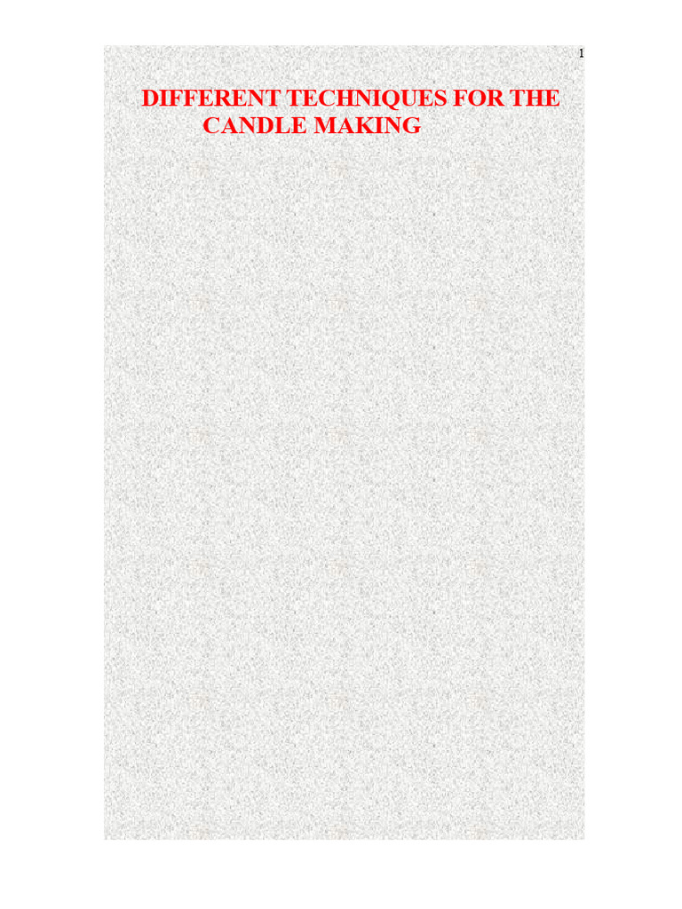 Candle Making Techniques Guide Pdf Candle Paint