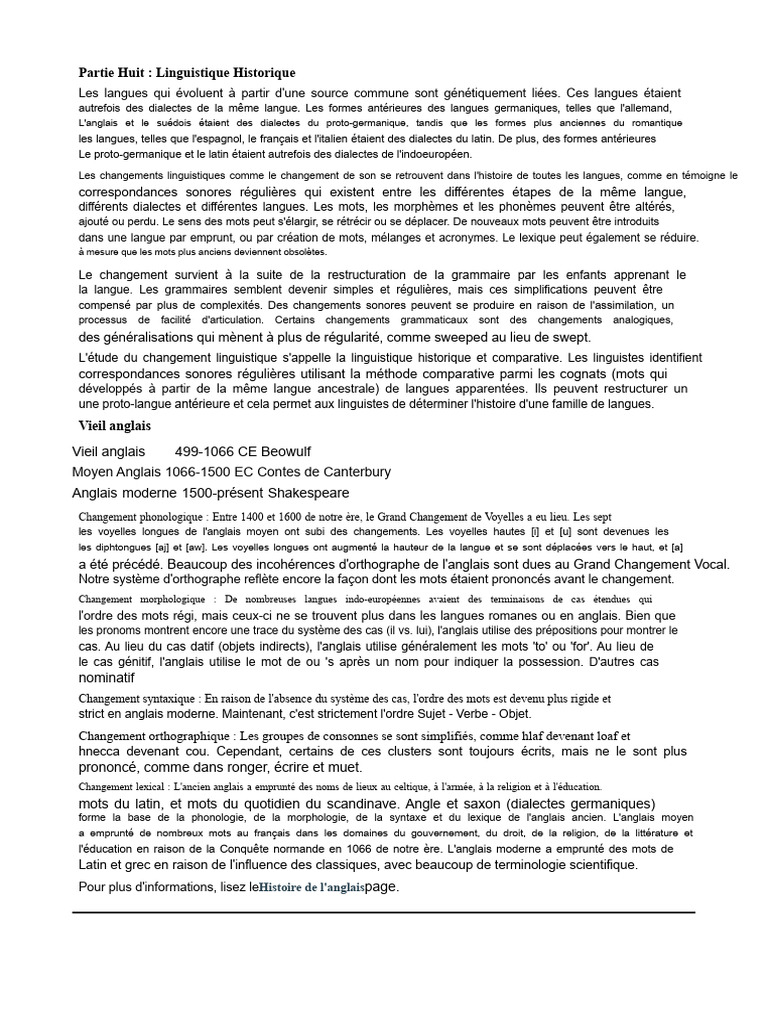 Histoire de La Compréhension de Lecture en Anglais | PDF | Langue ...