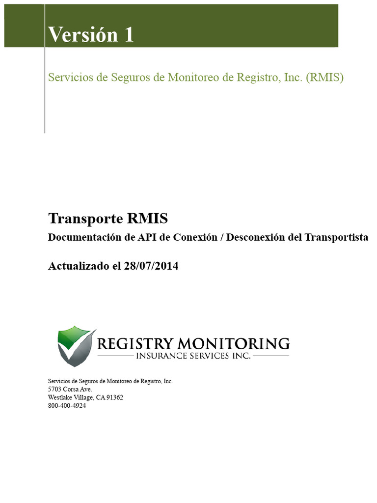 Documentación RMIS Anexo - API AttachDetach 072814 | PDF | Contraseña | Informática